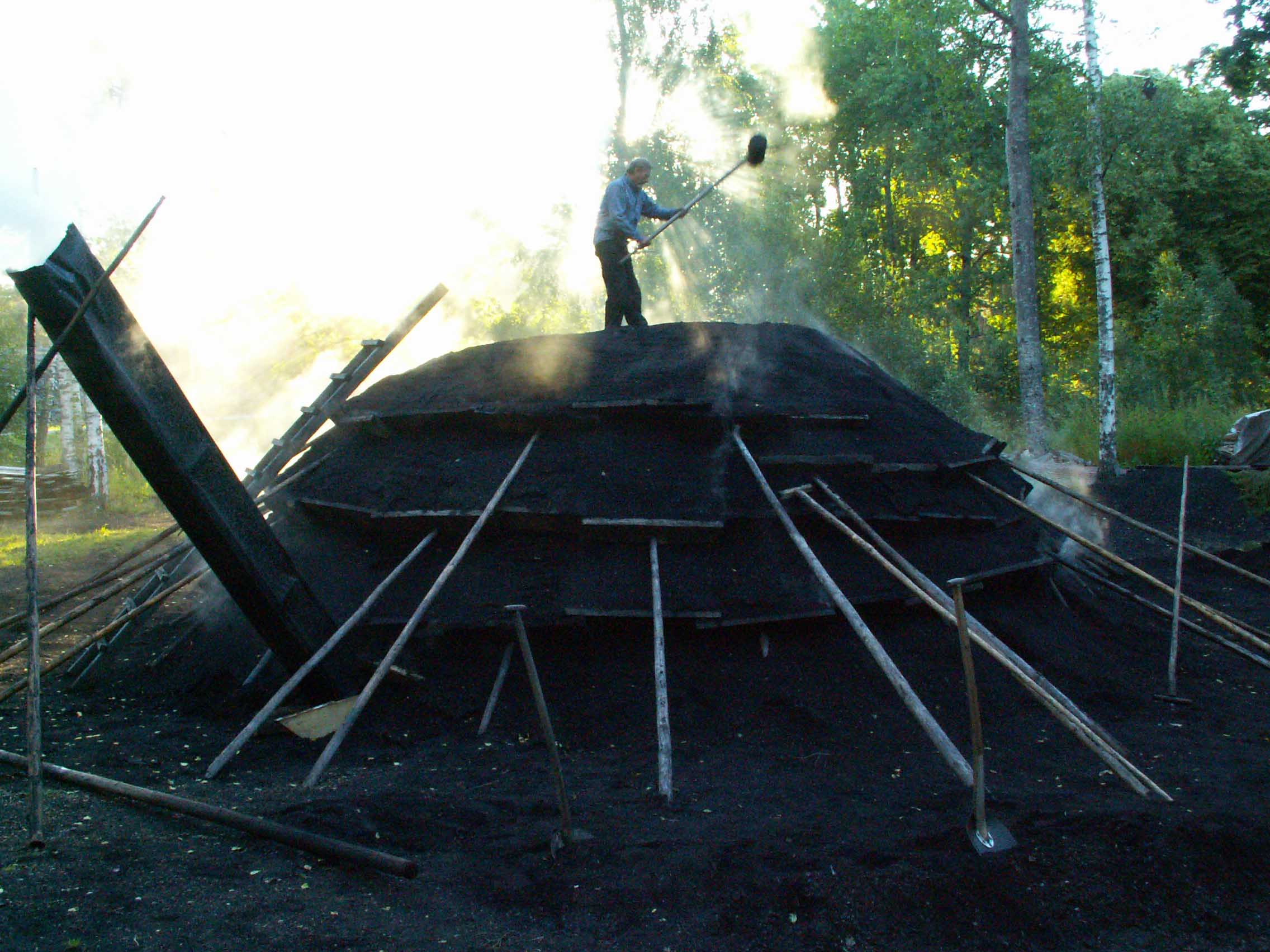 En kväll med kolarna i Skottvång - lär dig mer om kolning och kolarnas ...
